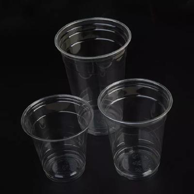 China Biodegradable PLA Cold Drinking Cups 6oz to 20oz Compostable Corn Starch Smoothie Cup for sale