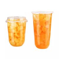 China Biodegradable PLA Cold Cups 6 to 12 Oz for Beverage Ice Cream Boba Tea Disposable for sale
