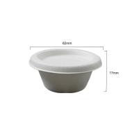 China Water Resistant Leakproof Biodegradable Sugarcane Bagasse Cup Sauce Cups And Lids for sale