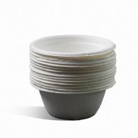 China Water Resistant Leakproof Biodegradable Sugarcane Bagasse Cup Sauce Cups And Lids for sale