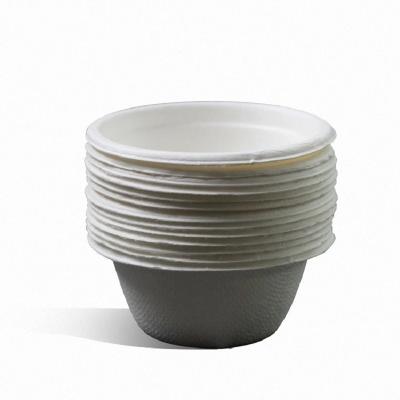 China Water Resistant Leakproof Biodegradable Sugarcane Bagasse Cup Sauce Cups And Lids for sale