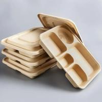 China Eco Friendly Biodegradable Sugarcane Bagasse Pulp Take Away Hot Food Container 450ml 1000ml for sale