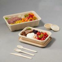 China Disposable Compostable Biodegradable Take Out Fast Food Packaging Takeaway Container Paper Boxes for sale