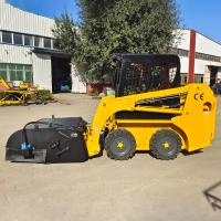 China 35HP Mini Skid Steer Loader with Cabin - 0.19-0.55m³ Bucket Capacity, 380-1100kg Load Rating for sale