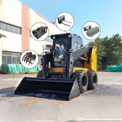 China HENGYOU Mini Skid Steer Loader 3.5 Ton with 0.19-0.55m³ Bucket Capacity and 18.7-74kW Power for sale