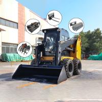 China HENGYOU Mini Skid Steer Loader 3.5 Ton with 0.19-0.55m³ Bucket Capacity and 18.7-74kW Power for sale