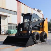 China HENGYOU Mini Skid Steer Loader with Snow Blower Bucket - 0.19-0.55m³ Capacity, 380-1100kg Load, 18.7-74kw Power for sale