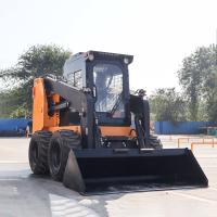 China HENGYOU Mini Skid Steer Loader with Snow Blower Bucket - 0.19-0.55m³ Capacity, 380-1100kg Load, 18.7-74kw Power for sale