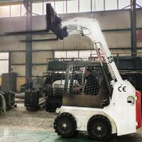 China HENGYOU Mini Skid Steer Loader with Snow Blower Bucket - 0.19-0.55m³ Capacity, 380-1100kg Load, 18.7-74kw Power for sale