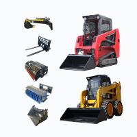 China EPA CE Diesel Skid Steer Loader with 18.7-74kw Power and 380-1100kg Load Capacity for sale