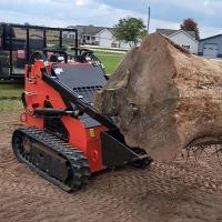 China Euro 5 CE EPA Mini Skid Steer Loader with 5 Ton Capacity, 890kg Weight and 739cc Diesel Engine for sale