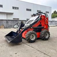 China HY-380 Euro 5 CE EPA Mini Diesel Skid Steer Loader with Mower - 380kg Lift Capacity, 739cc Engine for sale