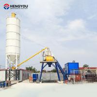 China Portable Concrete Batch Plant 25-120m³/h Capacity with Twin Shaft Mixer and Custom Aggregate Batcher for sale