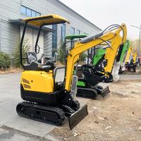 China 1.5 Ton Mini Excavator with 1670KG Weight and 180mm Rubber Tracks for Kubota/Yanmar Engines for sale