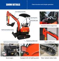 China HY-20 2 Ton Mini Excavator with 11.9kw Engine and 360° Rotation for Farm Use for sale