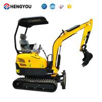China HY-20 1.8 Ton Mini Crawler Excavator with 11.9kW Engine and 360° Rotation for Farm Use for sale