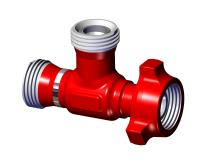 China High Pressure Swivel Joint T Type Tee Fittings for sale