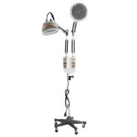 China Infrared Rehabilitation Physiotherapy Lamp with Floor Stand - 250W Dual Head, 360° Rotation for Elderly Care for sale