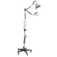 China Infrared Rehabilitation Physiotherapy Lamp with Floor Stand - 250W Dual Head, 360° Rotation for Elderly Care for sale