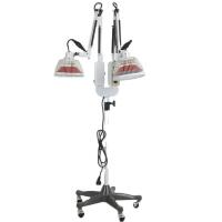 China Infrared Physio Heat Lamp 250W Floor Stand Dual Head Rehabilitation Therapy 2-25μm for sale