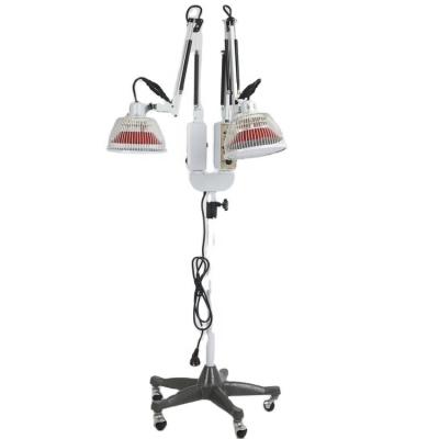 China Infrared Physio Heat Lamp 250W Floor Stand Dual Head Rehabilitation Therapy 2-25μm for sale