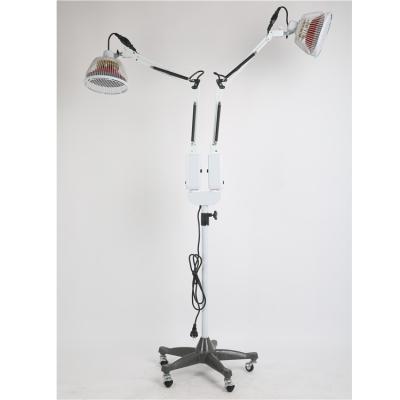 China Infrared Physiotherapy Lamp 250W Floor Stand Dual Head for Elderly Rehabilitation for sale