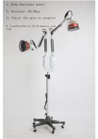 China Medical Physiotherapy Red Heat Lamp TDP 250W Floor Type Dual Head Iron Stand for sale