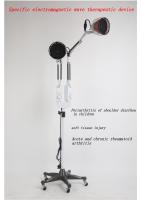 China Medical Physiotherapy Red Heat Lamp TDP 250W Floor Type Dual Head Iron Stand for sale