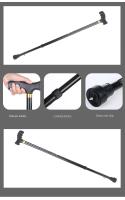 China Hearty Expression Aluminum Walking Stick with Ice Cone Base - 70.5-94.5cm Adjustable Height, 110kg Capacity for Rehabilitation Therapy for sale