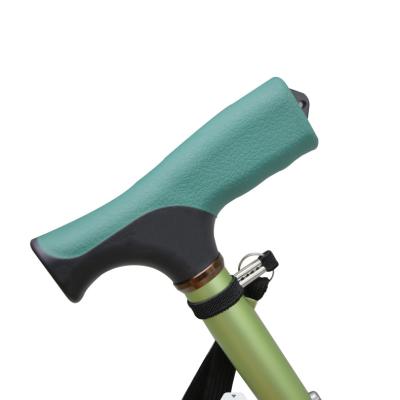 China Medical Rehabilitation Walking Stick Foldable Aluminum Alloy 110-122cm Adjustable with 110kg Capacity for sale