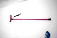 China Medical Rehabilitation Walking Stick Foldable Aluminum Alloy 110-122cm Adjustable with 110kg Capacity for sale