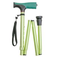China Hearty Expression Wooden Handle Folding Walking Stick 110-122cm Adjustable Height 110kg Capacity Aluminum Alloy for sale