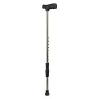 China Free Standing 4-Leg Walking Stick Stainless Steel 67-86cm Height 100kg Capacity Anti-Tripping Design for sale