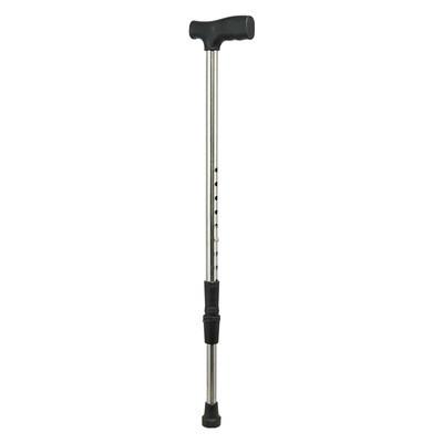 China Free Standing 4-Leg Walking Stick Stainless Steel 67-86cm Height 100kg Capacity Anti-Tripping Design for sale