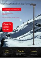 China Hearty Expression Folding Walking Stick with Ice Cone - 70.5-94.5cm Adjustable, 110kg Capacity, Aluminum Alloy Construction for sale