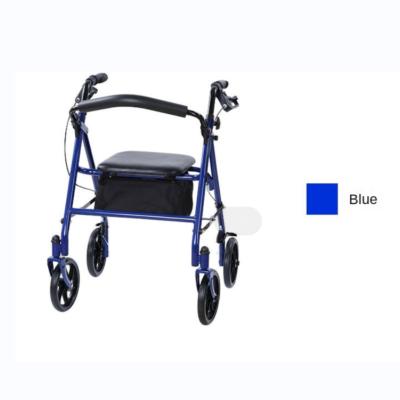 China Mobility Shopping Adult Walker Rollator with Seat 80x45x30cm 130kg Capacity Foldable Design for sale