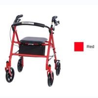 China Mobility Shopping Adult Walker Rollator with Seat 80x45x30cm 130kg Capacity Foldable Design for sale