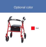 China Foldable Collapsible Elder Walker Wheel Frame 80x45x30cm with 130kg Capacity for Medical Rehabilitation for sale