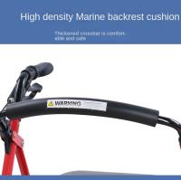 China Foldable Collapsible Elder Walker Wheel Frame 80x45x30cm with 130kg Capacity for Medical Rehabilitation for sale