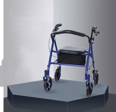 China Aluminum Orthopedic Rollator Walker with 130kg Capacity - 80x45x30cm Foldable Mobility Aid for Elderly Care for sale