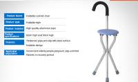 China Aluminium Folding Cane Chair with 100kg Capacity - 83cm Height ABS Seat for Physiotherapy for sale