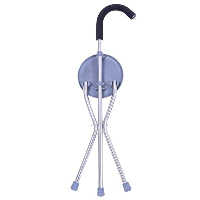 China Hearty Expression Folding Stool Walking Stick - 83cm Height, 100kg Capacity, Aluminum Frame with ABS Seat for sale