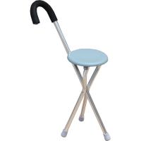China Hearty Expression 4 Leg Cane Walking Stick Chair - Aluminum Lightweight 0.85kg with 100kg Capacity and 83cm Height for sale