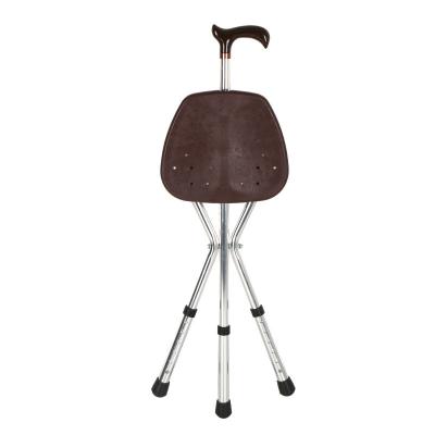 China Foldable Walking Stick Chair with Adjustable Height 88-101cm and 100kg Load Capacity for Rehabilitation Therapy for sale