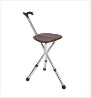 China Foldable Walking Stick Chair with Adjustable Height 88-101cm and 100kg Load Capacity for Rehabilitation Therapy for sale