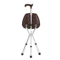 China Hearty Expression Walking Stick Chair with PP Seat - Height Adjustable 88-101cm, 100kg Capacity Aluminum Alloy Design for sale