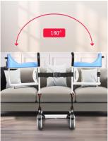 China Hearty Expression HE-TC001V1 Microprocessor Patient Chair - 14kg Lightweight Folding Wheelchair with 120kg Capacity for sale