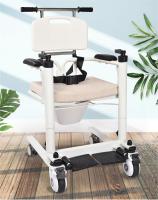 China 120kg Capacity Nursing Transfer Chair with 8-Gear Height Adjustment and Commode Function - HE-TC002V1 for sale