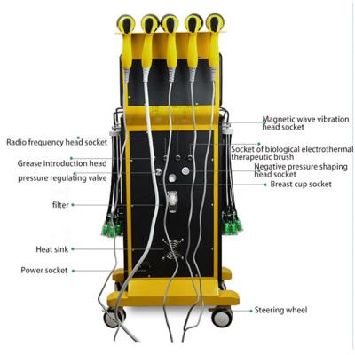 China Heaty Expression HE-VCM01V1 Suction Physiotherapy Vacuum Cupping Machine with 100W Power and 48 Accessories for sale
