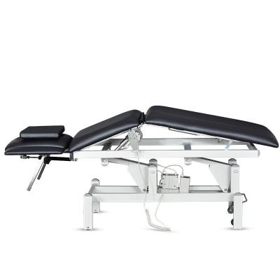 China Hearty Expression Electric Massage Bed HZ-MB001V1B12 with 48-84cm Height Adjustment and 60W Dual Motors for sale